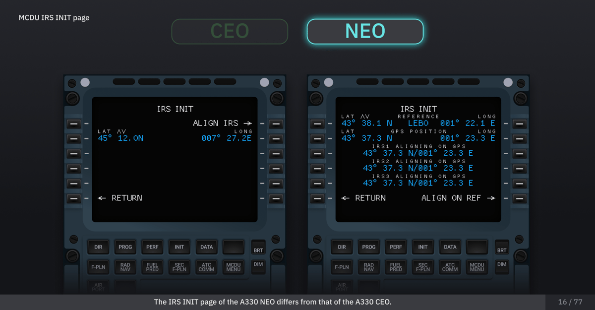 Evionica — Airbus A330 ceo/neo Differences Training E-Learning