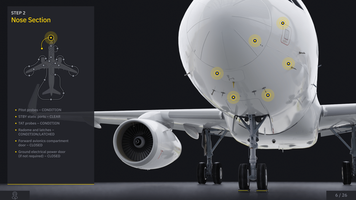 Evionica — Airbus A320 Preflight Walkaround E-Learning