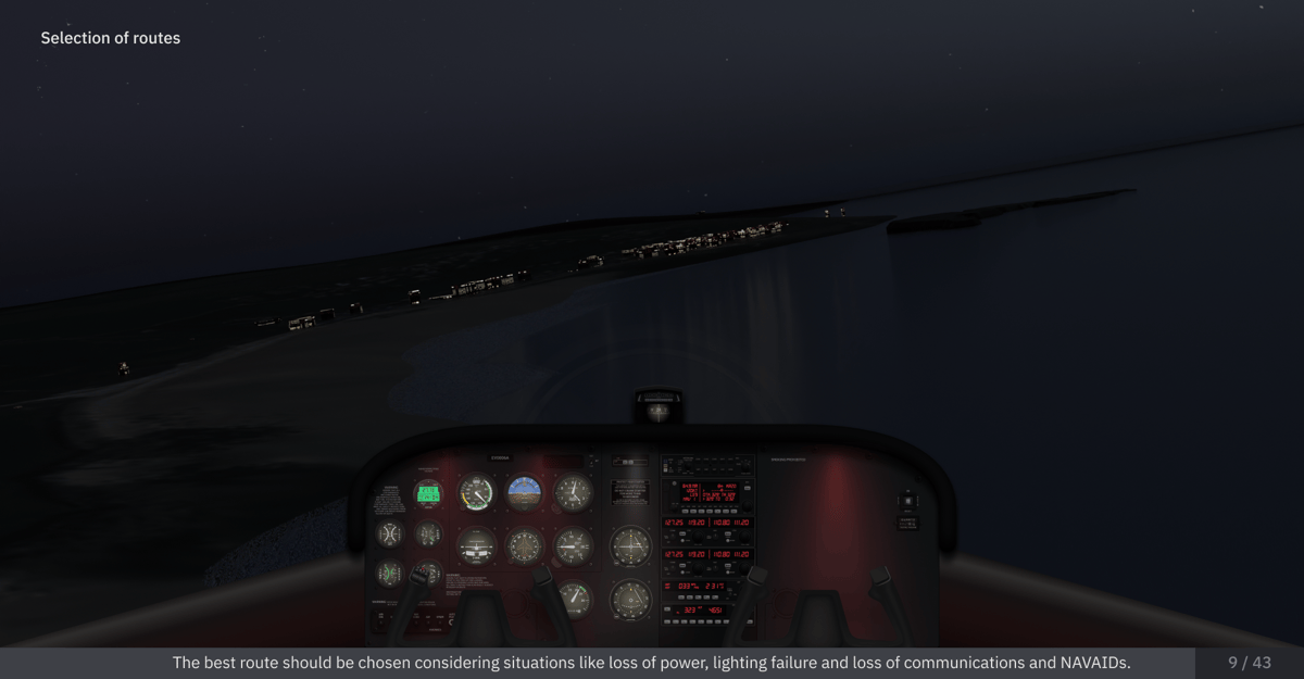 Evionica — Night VFR E-Learning