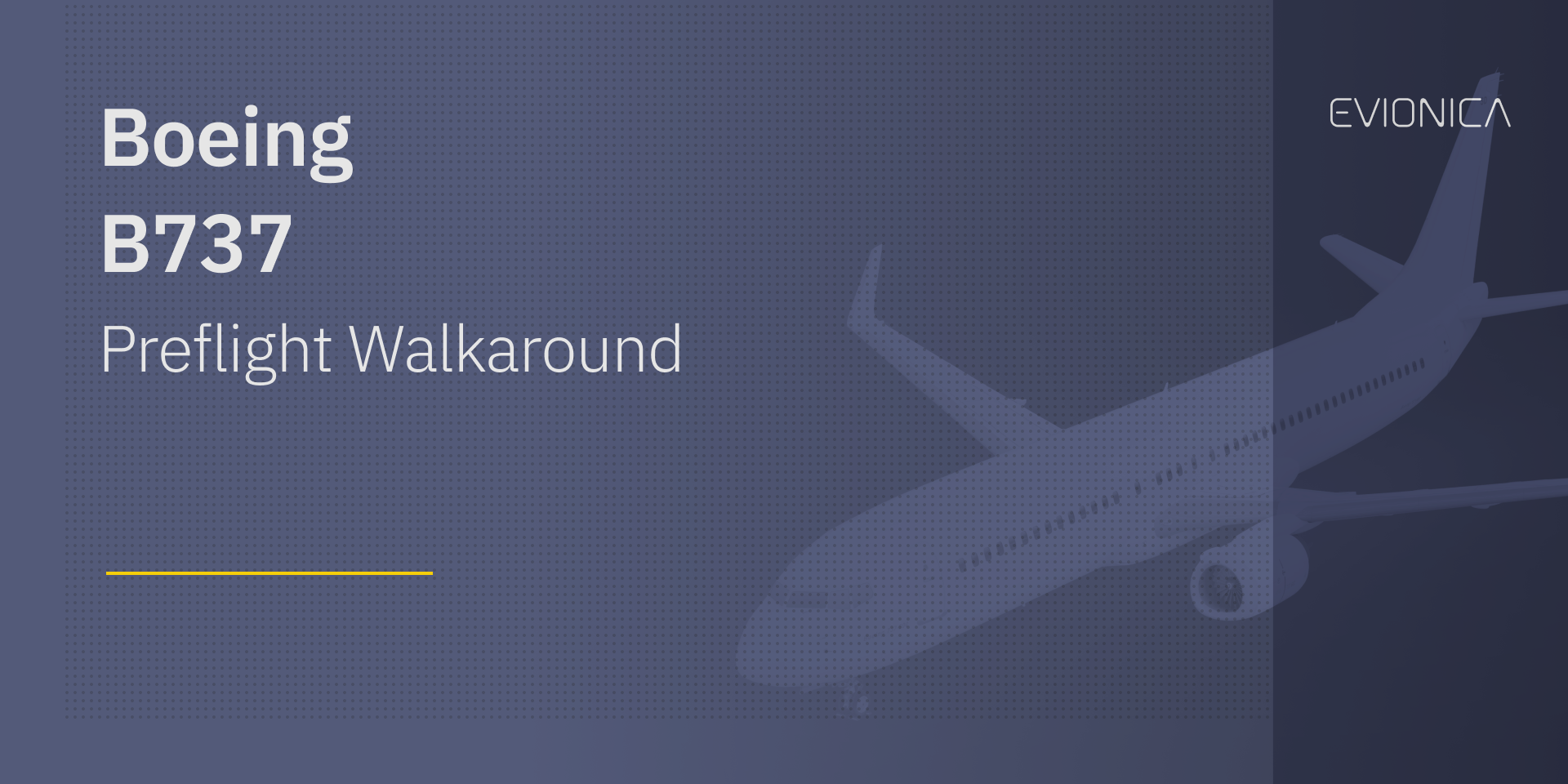 Evionica — Boeing B737 Preflight Walkaround E-Learning